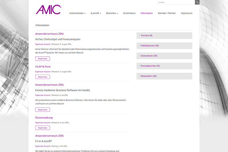 COM-ACTIVE: Software Company AMIC®